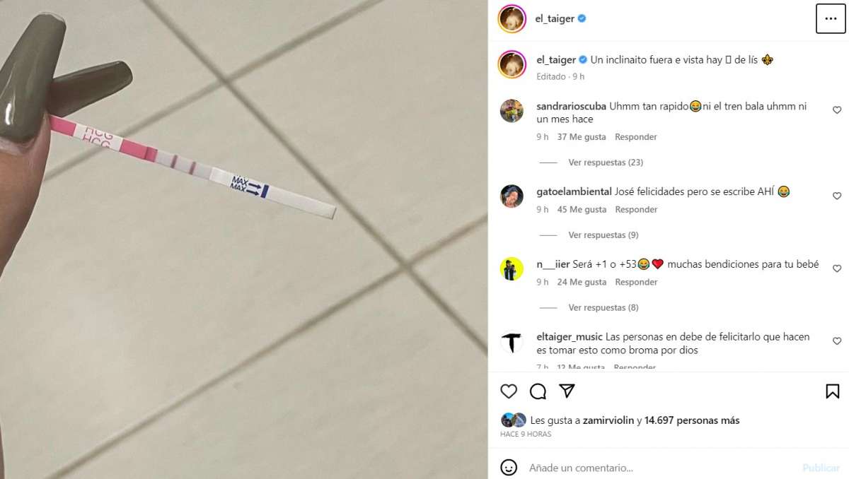 Reguetonero El Taiger anuncia que será padre por cuarta ocasión, esta ... Reguetonero El Taiger anuncia que será padre por cuarta ocasión, esta ...