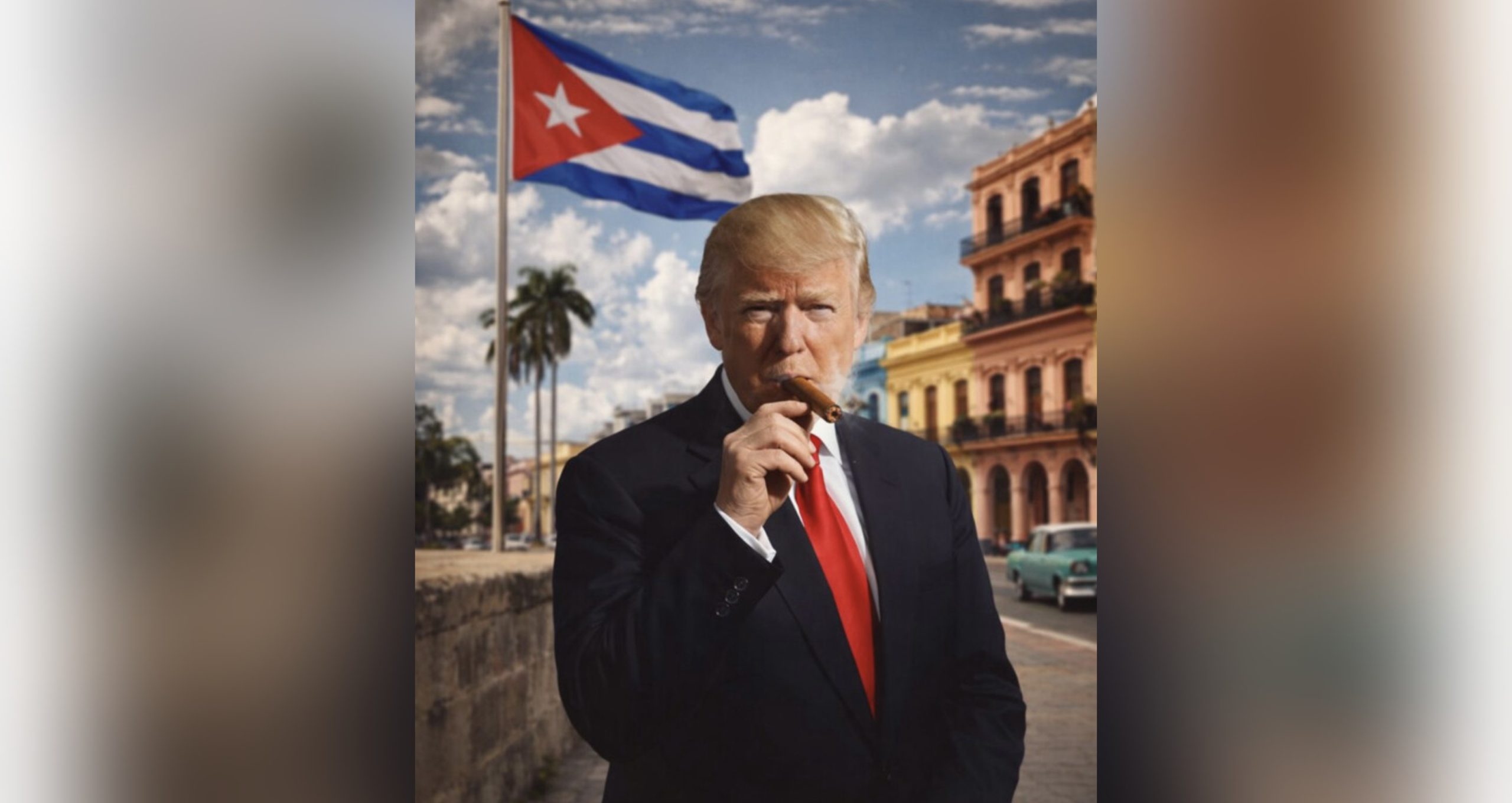 ¡Ultima Hora! Trump sacude las redes al publicar una foto suya fumando ...