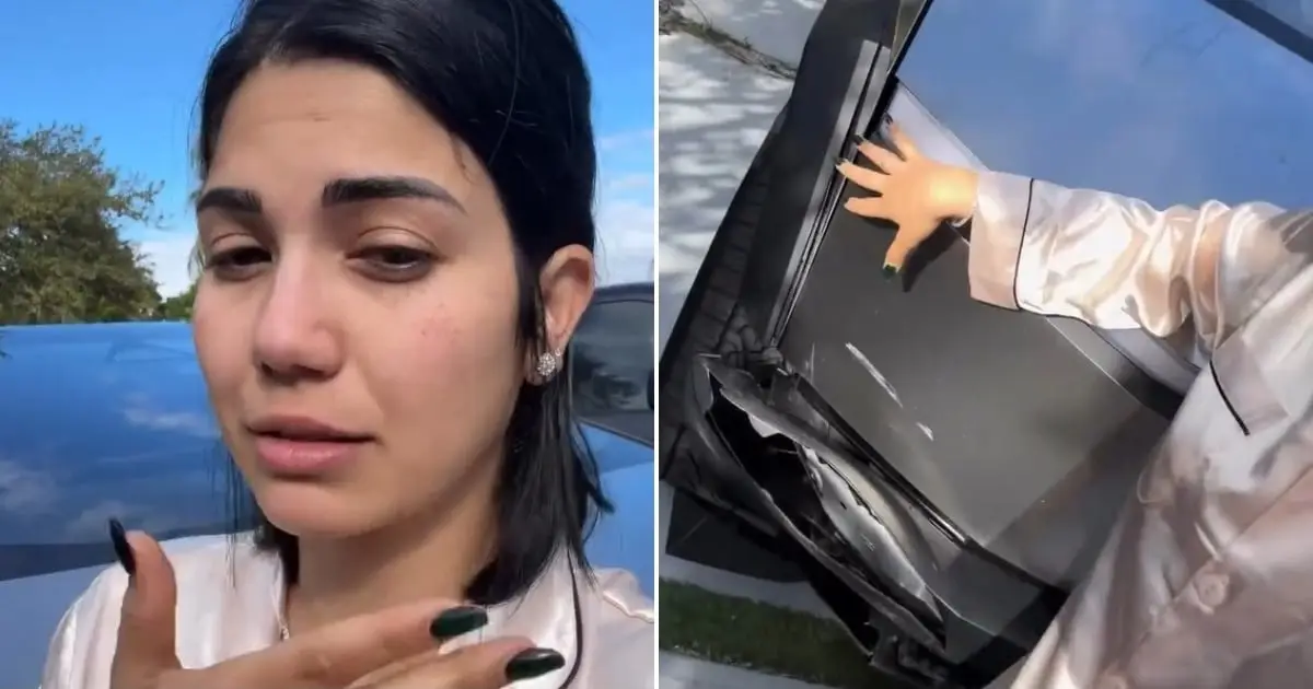 El susto de Amanda Camaraza: así quedó su Tesla Cybertruck tras el ...