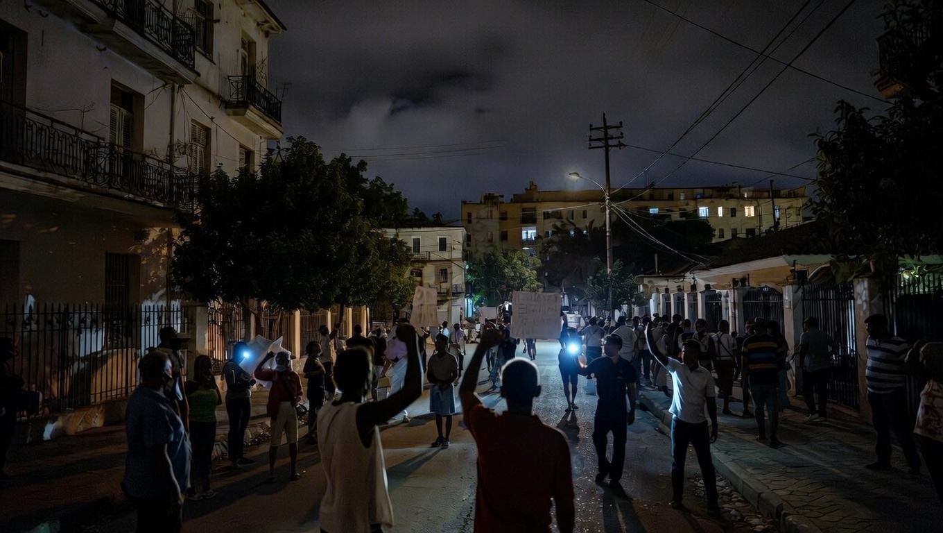 Habaneros salieron anoche a las calles a protestar en medio de un ...